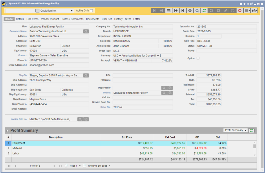 Quote & Proposal Generation - Solutions360